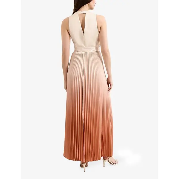 PHASE EIGHT Sloane Pleated Ombré Maxi Dress