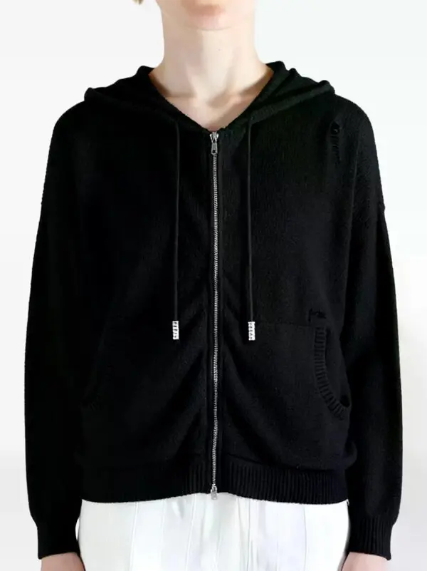 PALY Distressed Zip-up Hoodie