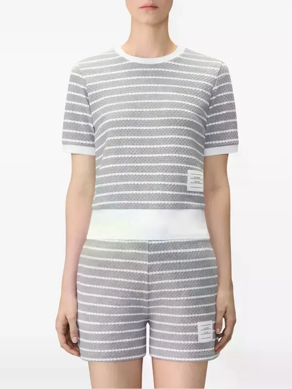 Thom Browne Honeycomb-rib T-shirt