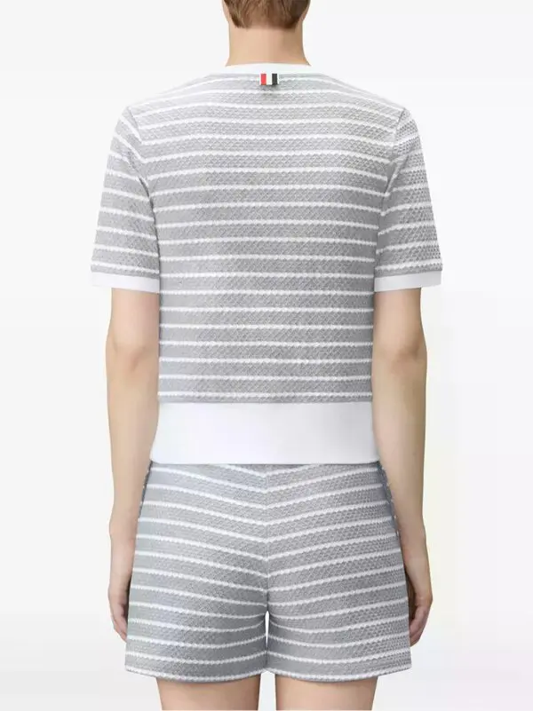 Thom Browne Honeycomb-rib T-shirt