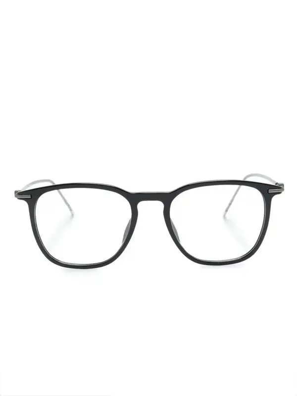BOSS Logo-engraved Squared-frame Glasses