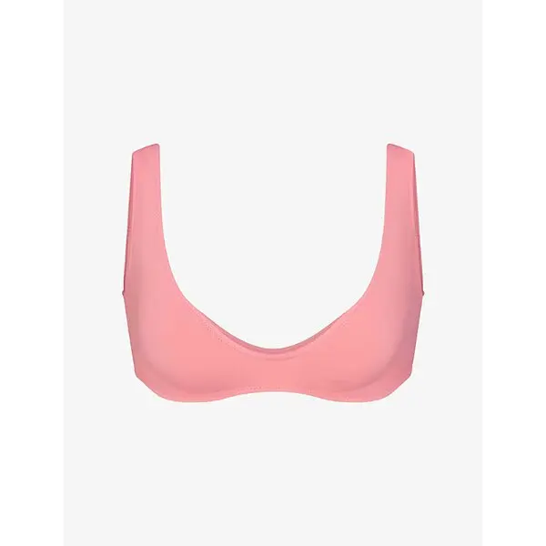 SKIMS Signature Swim Bikini Top - Melon