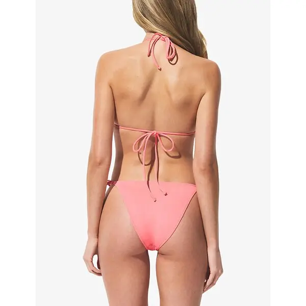 SKIMS Signature Swim Triangle Bikini Top - Melon