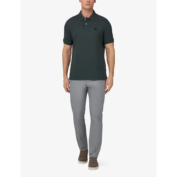 Boggi Milano Logo-flocked Regular-fit Cotton-piqué Polo Shirt