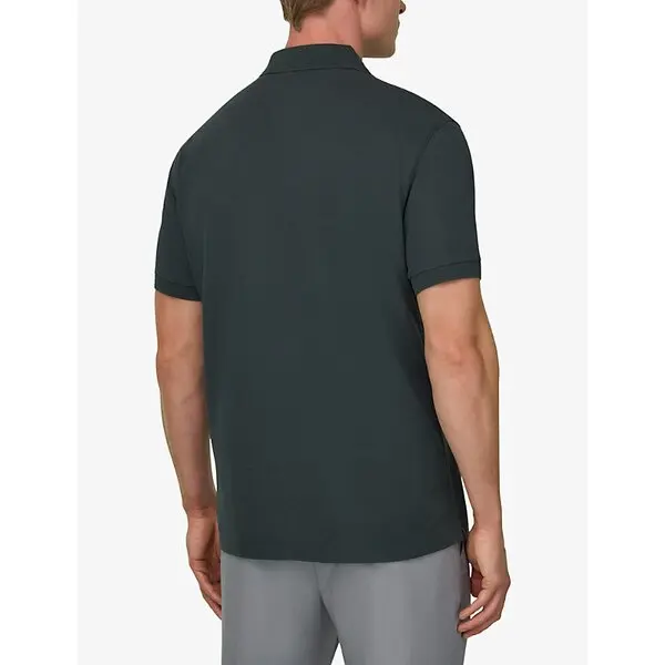 Boggi Milano Logo-flocked Regular-fit Cotton-piqué Polo Shirt