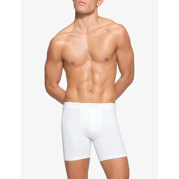 SKIMS Cotton Pack Of Three 5-inch Boxer Briefs