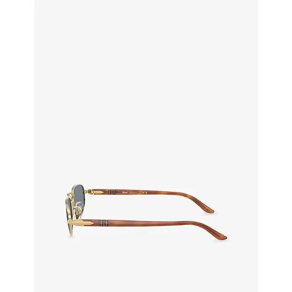 Persol Pillow-frame Metal Sunglasses