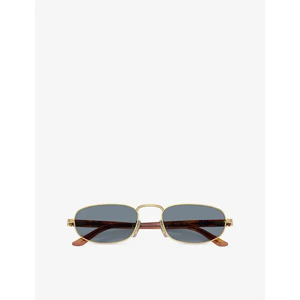 Persol Pillow-frame Metal Sunglasses