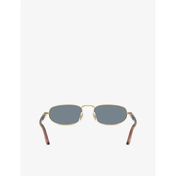 Persol Pillow-frame Metal Sunglasses