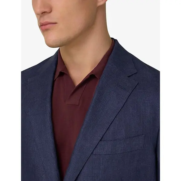 Boggi Milano Micro-textured Linen Jacket