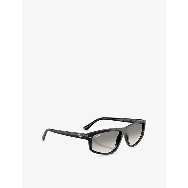 Ray-ban Rb2225 Irregular Frame Propionate Sunglasses - Black