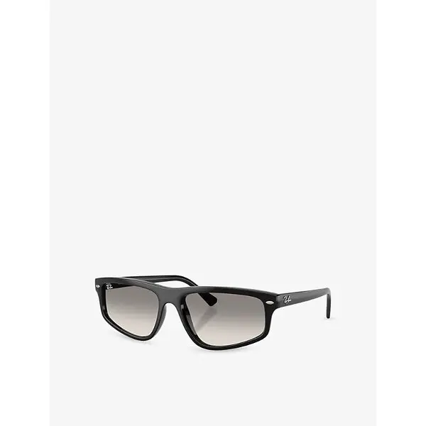 Ray-ban Rb2225 Irregular Frame Propionate Sunglasses - Black