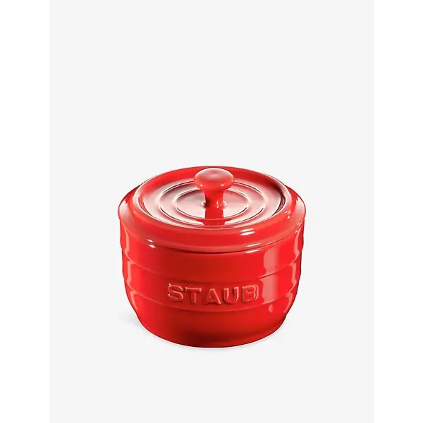 STAUB Brand-embossed Ceramic Salt Crock