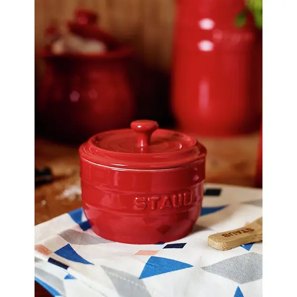 STAUB Brand-embossed Ceramic Salt Crock
