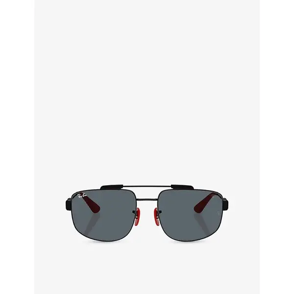 Ray-ban Square Frame Metal Sunglasses - Black