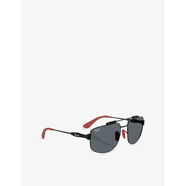 Ray-ban Square Frame Metal Sunglasses - Black