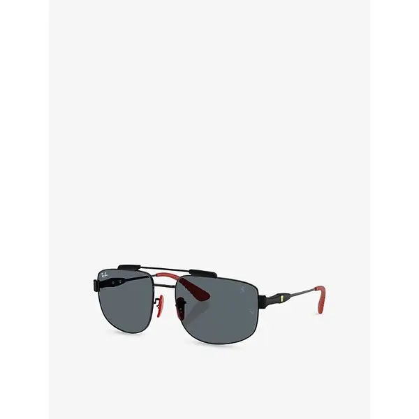 Ray-ban Square Frame Metal Sunglasses - Black