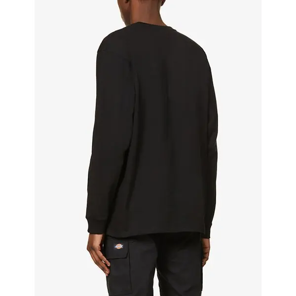 Carhartt Work In Progress Chase Logo-embroidered Cotton-jersey T-shirt - Black