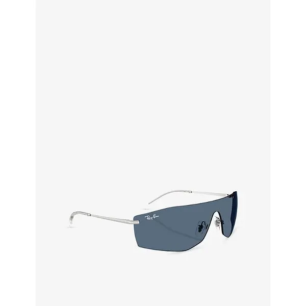 Ray-ban Irregular-frame Metal Sunglasses - Silver