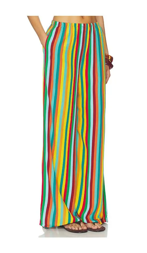 SIMONMILLER Nella Crepe Wide Leg Pant - Green
