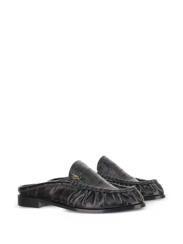 Saint Laurent Le Loafer Mules - Black