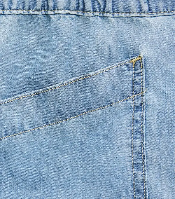 Paige Evann Wide-leg Jeans With Drawstring Waist - Blue