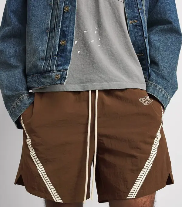 CHERRY LOS ANGELES Logo Running Shorts - Brown
