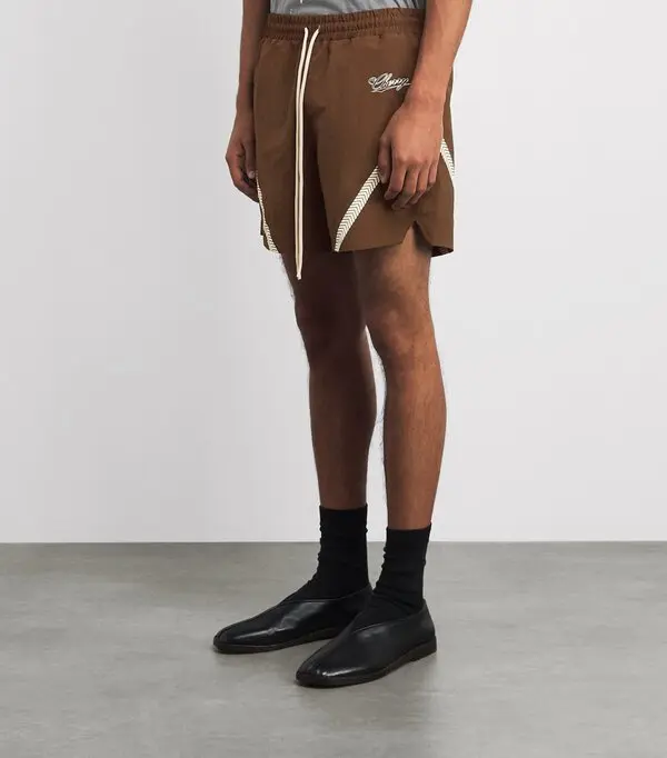 CHERRY LOS ANGELES Logo Running Shorts - Brown