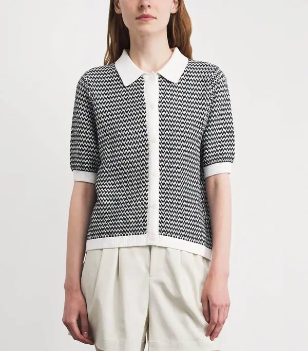 Varley Knitted Gaelle Polo Shirt