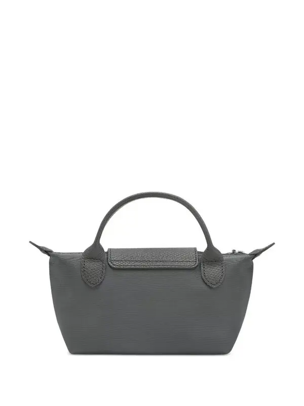 Longchamp Le Pliage Leather-trim Tote Bag - Grey