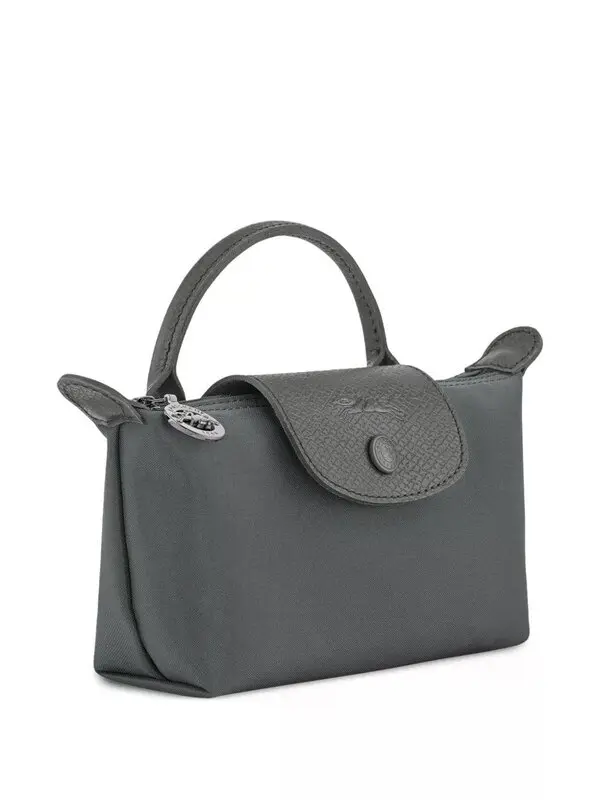 Longchamp Le Pliage Leather-trim Tote Bag - Grey