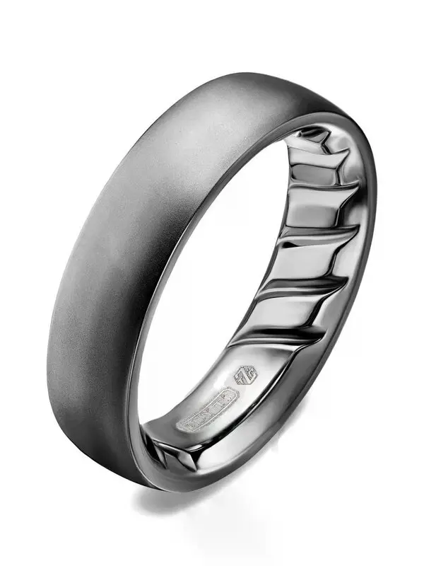 David Yurman Streamline Band Ring In Titanium - Black