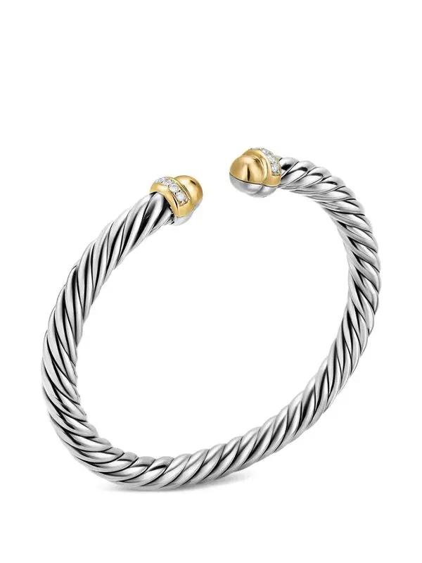 David Yurman Cable Flex® Bracelet With Diamonds - Silver