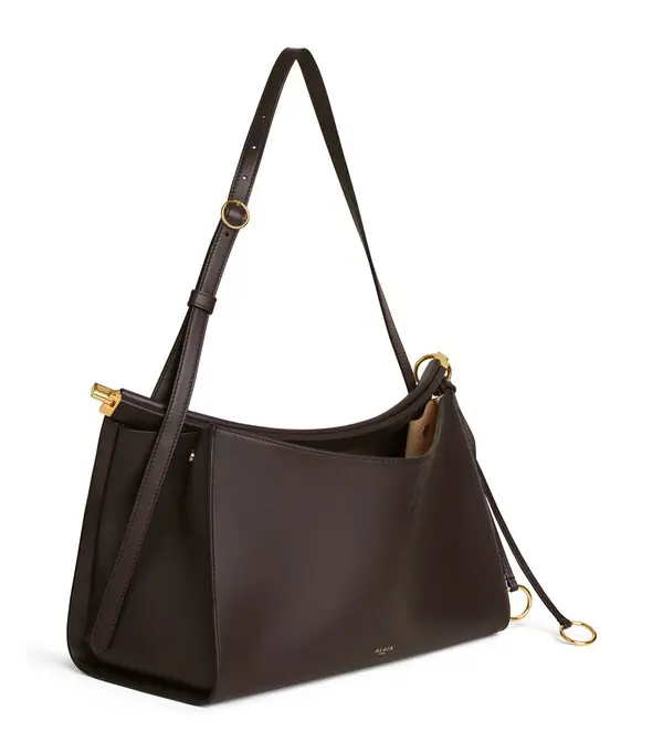 Alaïa Le Click Pocket 35 Shoulder Bag - Brown