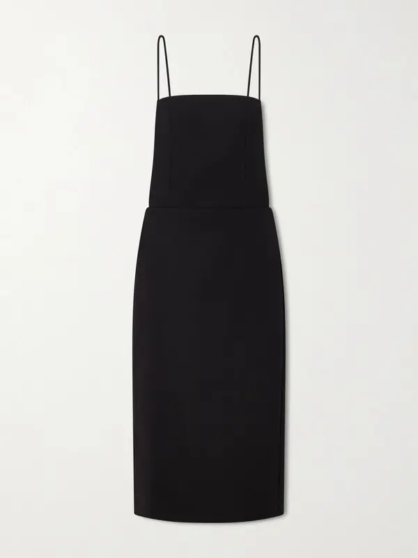 Calvin Klein Artemis Organic Cotton Midi Dress - Black