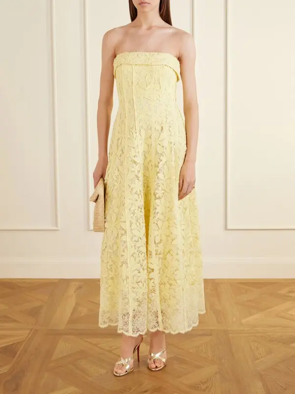Simkhai Imogen Cotton Lace Midi Dress