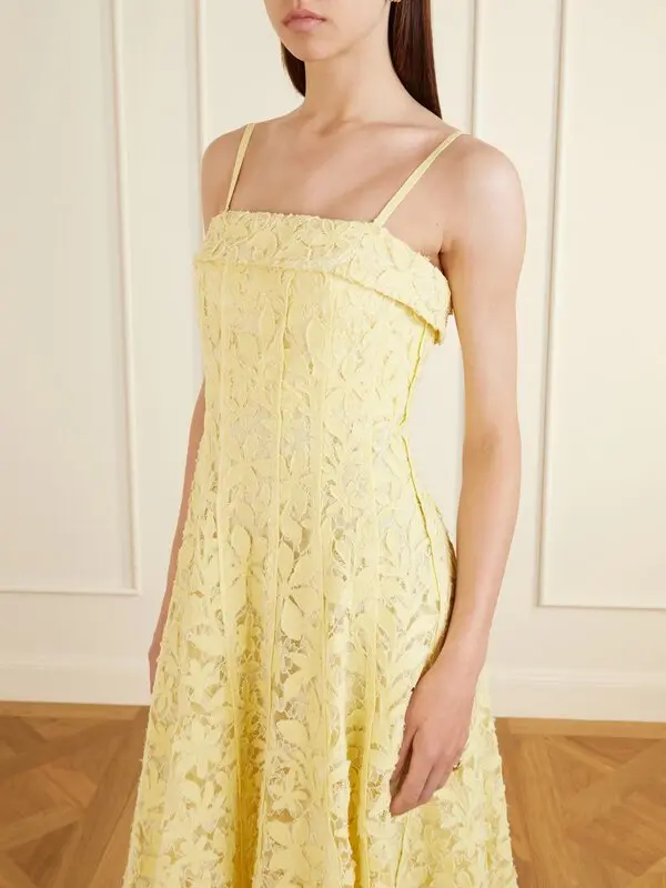 Simkhai Imogen Cotton Lace Midi Dress