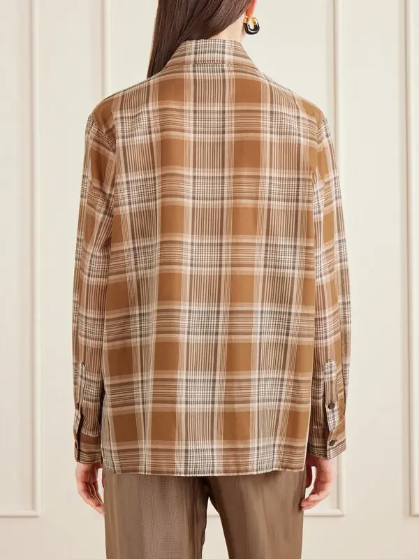 Matteau Checked Cotton-voile Shirt