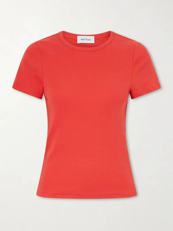 Matteau Cotton Baby Tee - Red