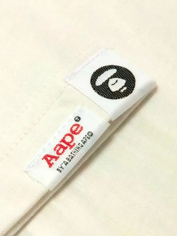 AAPE BY *A BATHING APE Moonface-print Logo-patch T-shirt