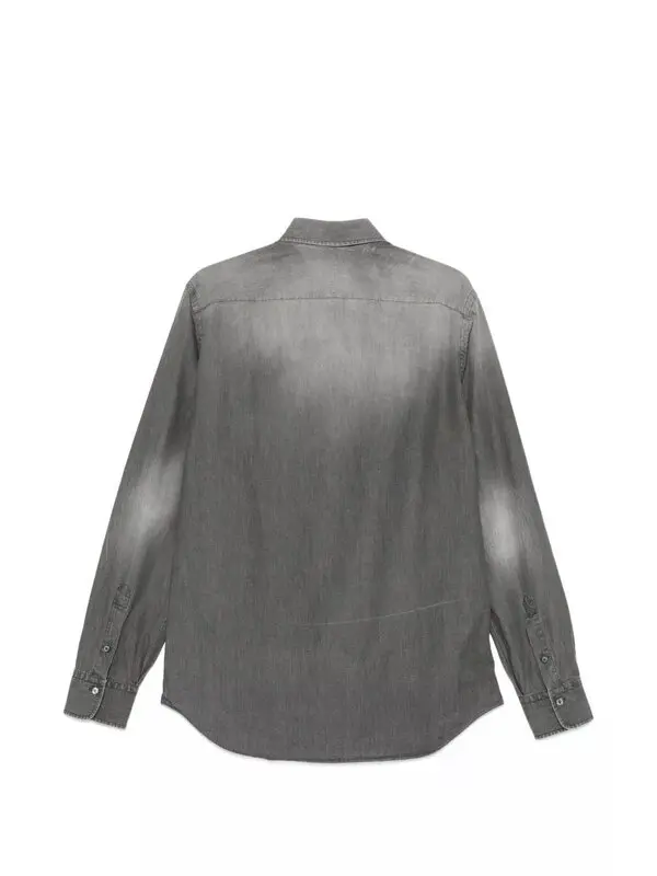 ALESSANDRO GHERARDI Faded Denim Shirt - Grey