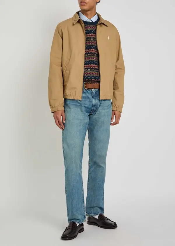 Polo Ralph Lauren Embroidered Cotton-poplin Jacket - Tan