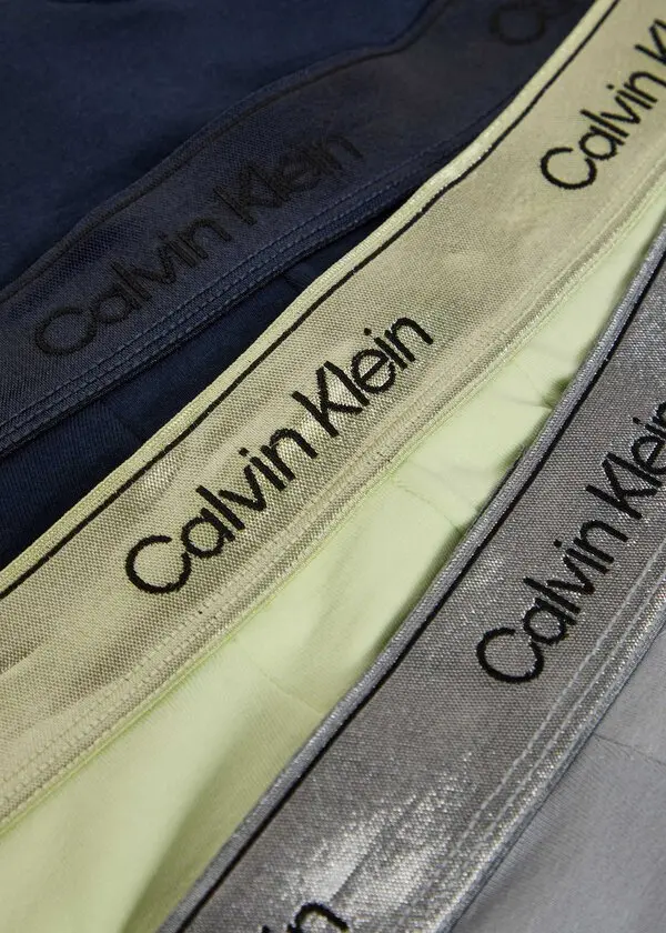 Calvin Klein Icon Metallic Stretch-cotton Trunks