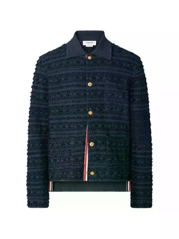 Thom Browne 4-bar Tweed Utility Shirt Jacket