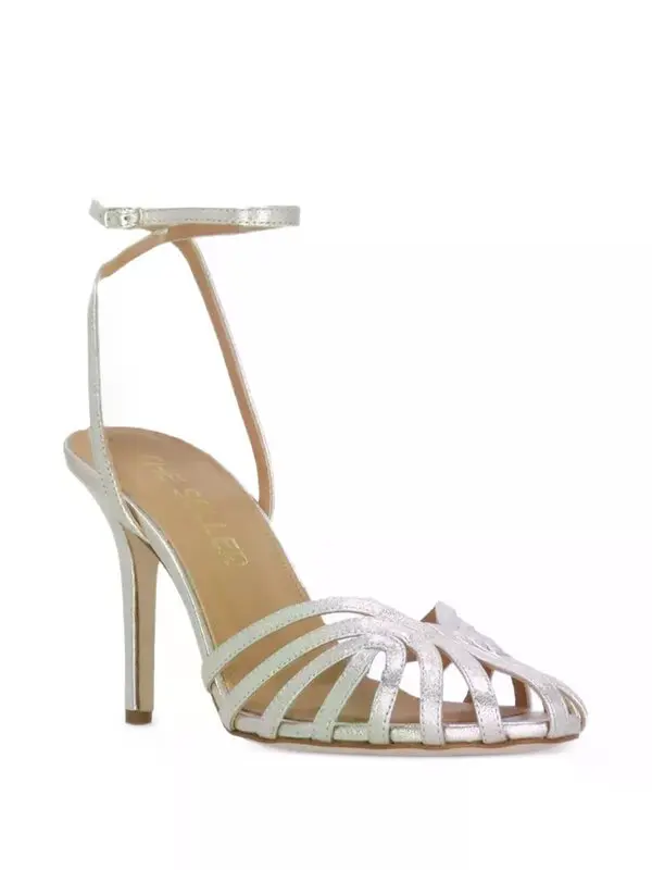 THE SELLER Strappy Cage Stiletto Sandals With Buckle Fastening