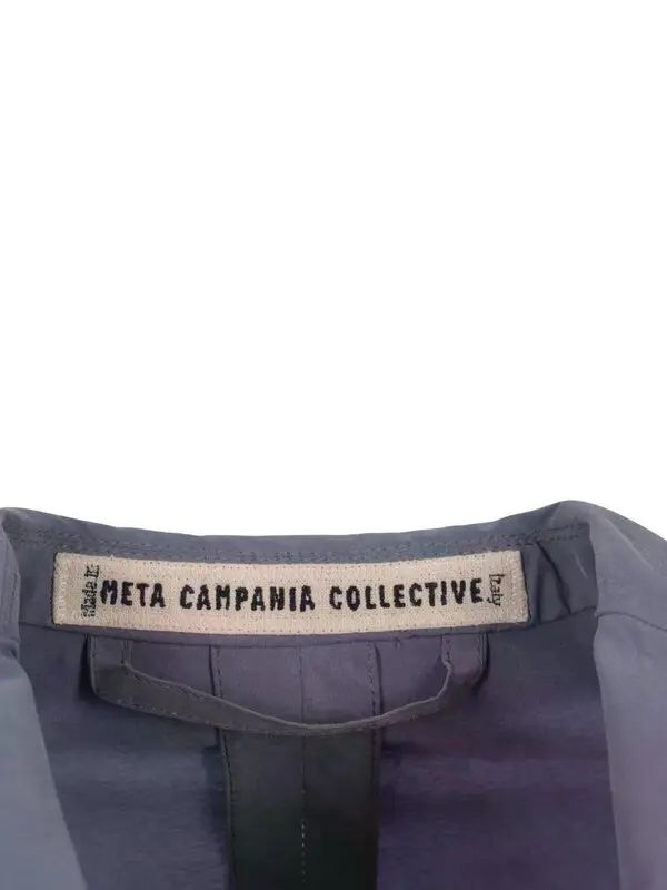 META CAMPANIA COLLECTIVE Double-breasted Silk Blazer