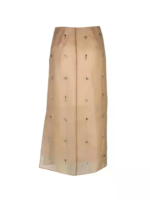 Lafayette 148 New York Embellished Midi Skirt