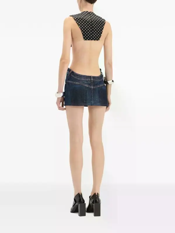JEAN PAUL GAULTIER Polka Dot Asymmetrical Top