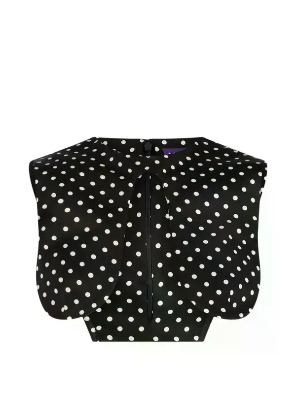 JEAN PAUL GAULTIER Polka Dot Asymmetrical Top