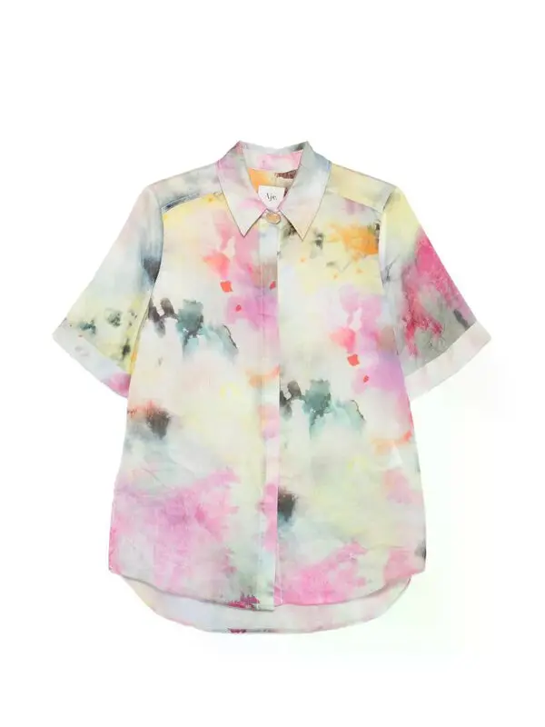 Aje Adina Floral Print Shirt